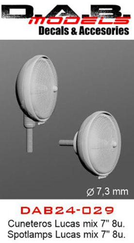 DAB Models 24-029 Spotlamps Lucas mix 7"