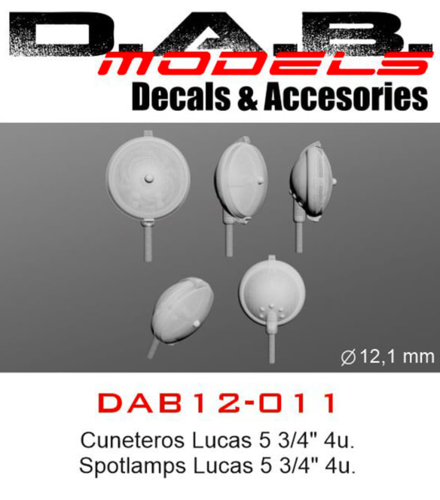 DAB Models 12-011 Spotlamps Lucas 5 3/4"