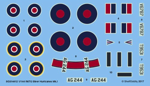 Shelf Oddity 3144012 RATG Silver Hurricanes Mk.I