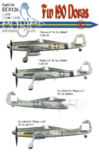 Eagle Editions D126-48 Fw 190 Doras based on Dora Vol. 2 book