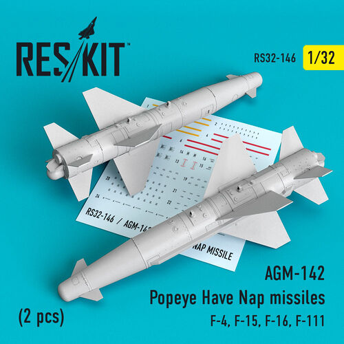 DISCONTINUED RES/KIT 32-0146 AGM-142 Popeye Have Nap missiles (2 pcs) (F-4, F-15, F-16, F-111)