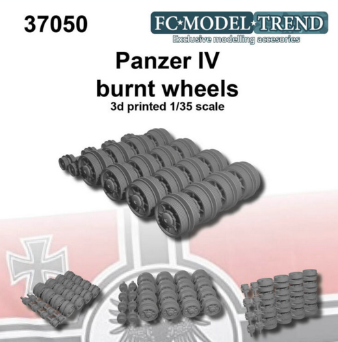 FC ModelTrend 37050 Panzer IV burnt wheels