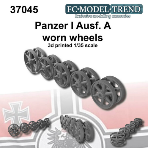 FC ModelTrend 37045 Panzer I Ausf A worn wheels