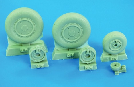 Plus Model AL3009 MiG-21 wheels late