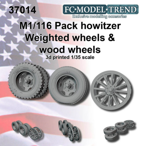 FC ModelTrend 37014 M1 pack howitzer weighted and wood