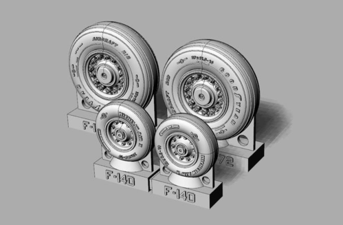 Brengun L72238 F-14D Tomcat Wheels set