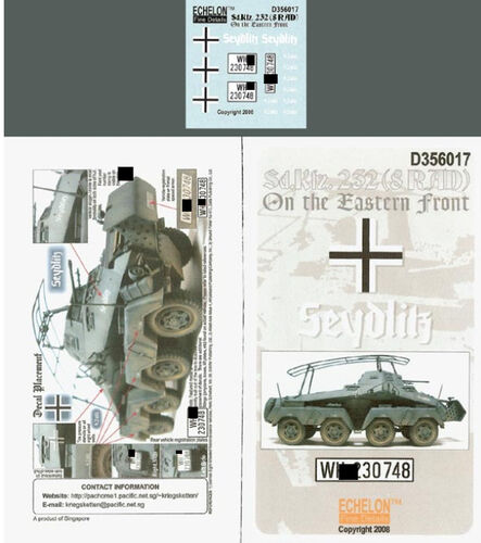 Echelon Fine Details D356017 Sd.Kfz. 232 8 RAD on the Eastern Front
