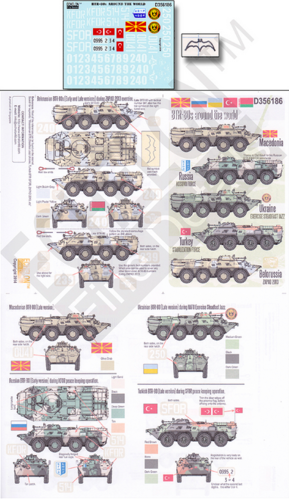 Echelon Fine Details D356186 BTR-80s Around the World