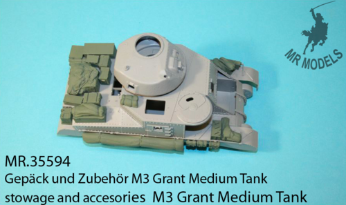 MR Modellbau 35594 Stowage and accesories M3 Grant Medium Tank