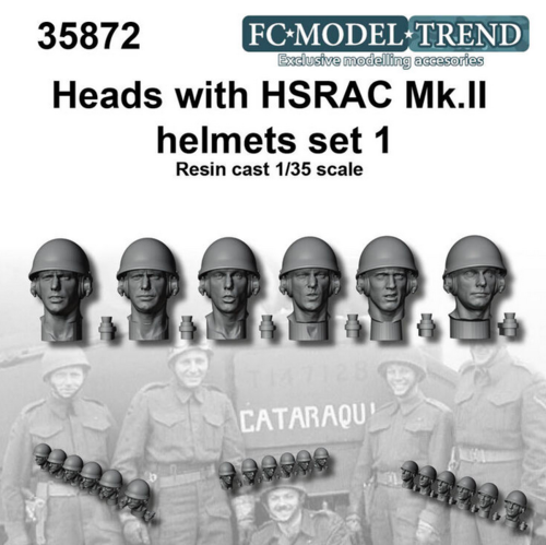 FC ModelTrend 35872 HSRAC MK.II helmet heads, set 1