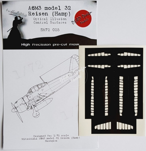 DEAD Design Models SM72025 A6M3 m.32 Reisen Control Surfaces