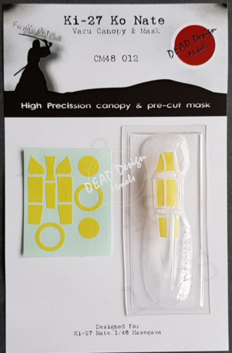 DEAD Design Models CM48012 Ki-27 Ko Vacu Canopy and Mask
