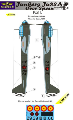 LF Models C44132 Junkers Ju 88A-4 over Spain part 1