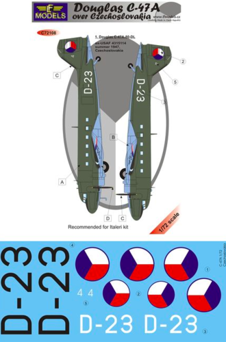 LF Models C72108 Douglas C-47A over Czechoslovakia