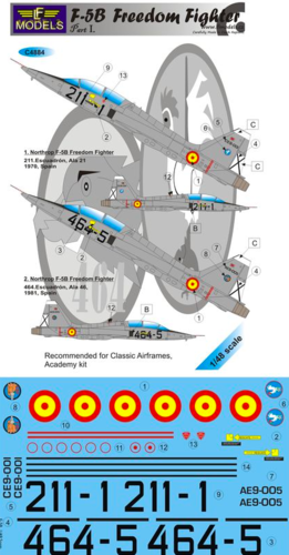 LF Models C4884 F-5B over Spain part I.