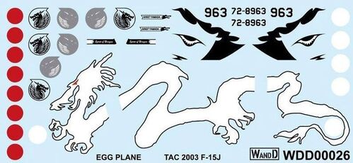 WandD STUDIO WDD00026 JASDF F-15J - 2003TAC Meet 303TFS White Dragon