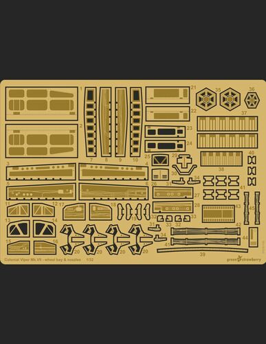 Green Strawberry 01215 Colonial Viper Mk.VII - Wheel Bay and Nozzles