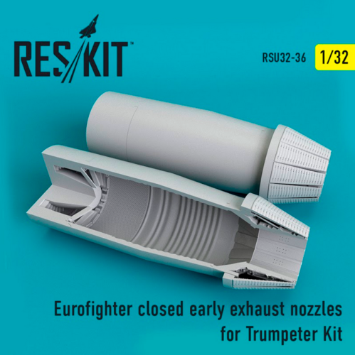 DISCONTINUED RES/KIT U32-0036 Eurofighter closed early type exhaust nozzles for Trumpeter Kit