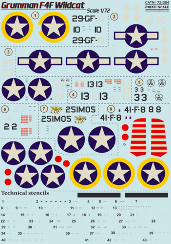 Print Scale 72-384 Grumman F4F Wildcat