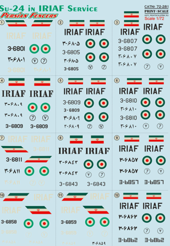 Print Scale 72-281 Su-24 in Iranian service
