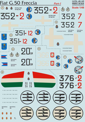 Print Scale 48-145 Fiat G-50 Part 1