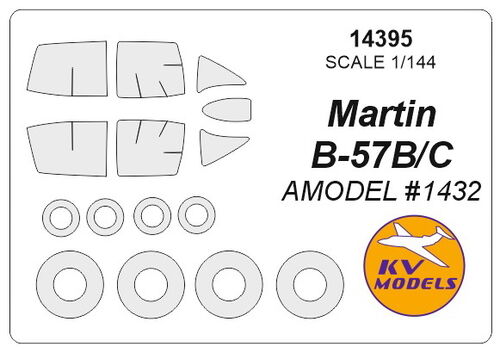 KV Models 14395 Martin B-57B / B-57C (AMODEL) + wheels masks