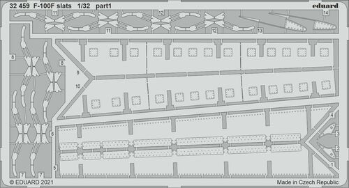 Eduard 32459 F-100F slats TRUMPETER