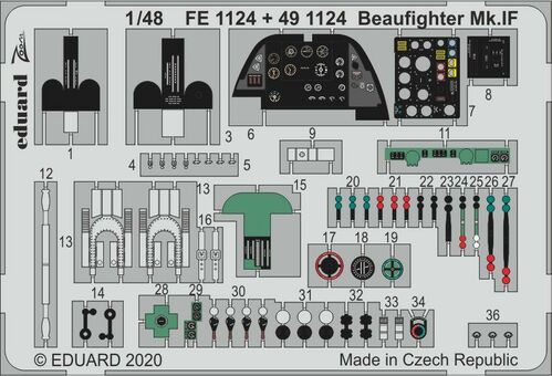 Eduard FE1124 Beaufighter Mk.IF REVELL