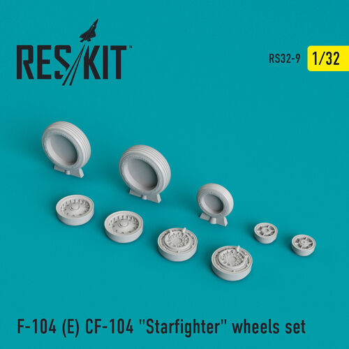 DISCONTINUED RES/KIT 32-0009 F-104 (E) CF-104 "Starfighter" wheels set