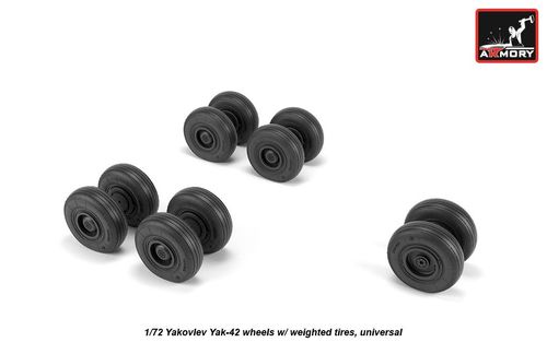 Armory Models Group AW72061 Yakovlev Yak-42 wheels w/ weighted tires