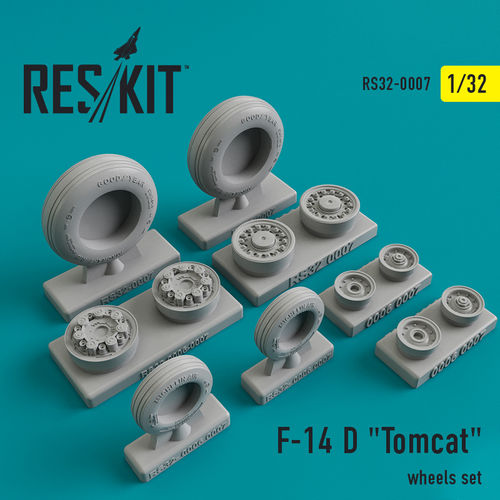 DISCONTINUED RES/KIT 32-0007 Grumman F-14 D "Tomcat" wheels set