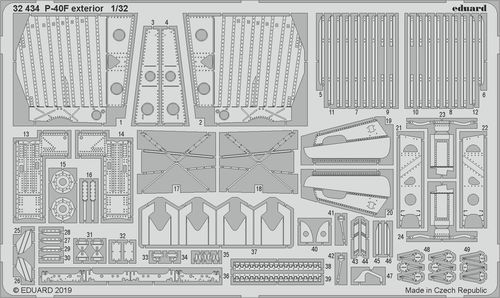 Eduard 32434 P-40F exterior TRUMPETER