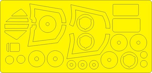 New Ware AM0460 de Havilland D.110 Sea Vixen Faw.2 BASIC kabuki masks for Trumpeter