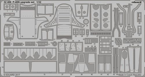 Eduard 32406 P-40N upgrade set EDUARD/HASEGAWA