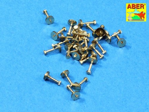 Aber 16103 Turned imitation of Hexagonal bolts 1,55mm x 30pcs.