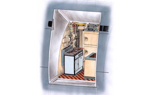 CMK KN72022 U-Boot type IX Galley for REV