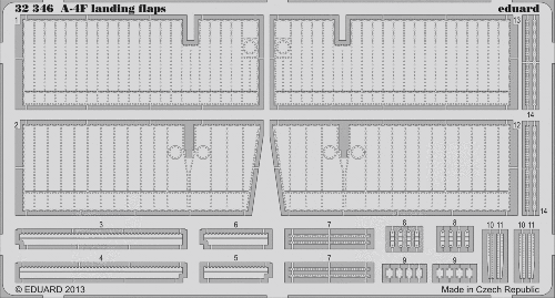 Eduard 32346 A-4F landing flaps TRUMPETER