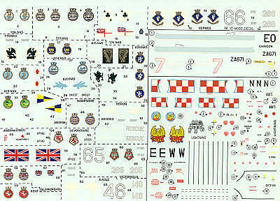 Modeldecal 099 Wessex HAS.1/HAS.3 / BAC/EE Lightning and Chinook HC.1 Decals