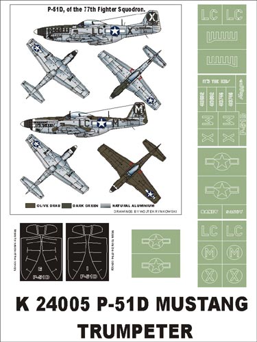 Montex K24005 P-51D Mustang Trumpeter