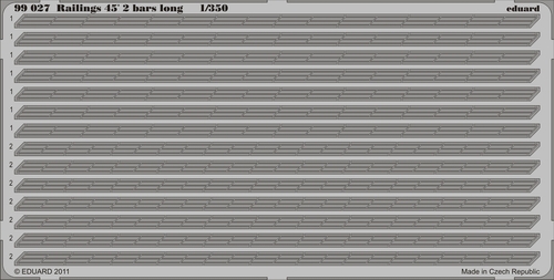 Eduard 99027 Railings 45´ 2 bars long