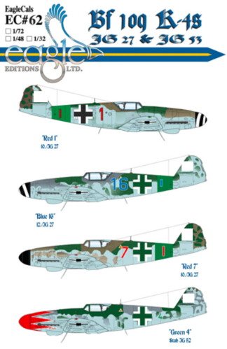 Eagle Editions D62-32 Bf 109 K-4s, JG 27 and JG 52