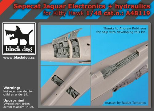 Black Dog A48119 Sepecat Jaguar electronics + hydraulics for Kitty Hawk
