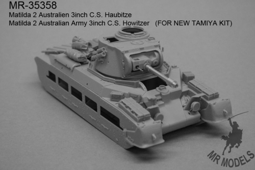 MR Modellbau 35358 Matilda 2 Australian Army 3inch C.S. Howitzer