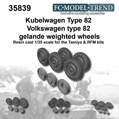 FC ModelTrend 35839 Kubelwagen weighted wheels