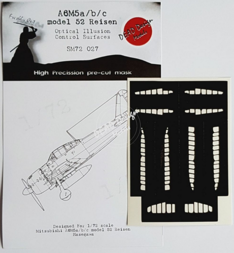 DEAD Design Models SM72027 A6M5 m.52 Reisen Control Surfaces