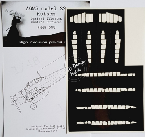 DEAD Design Models SM48009 A6M3 m.22 Reisen Control Surfaces
