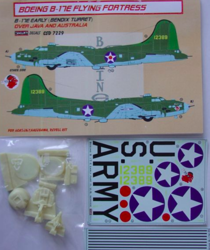 Kora Models CSD7229 Boeing B-17E Fortress-early Bendix tur.USA Java+Austral.