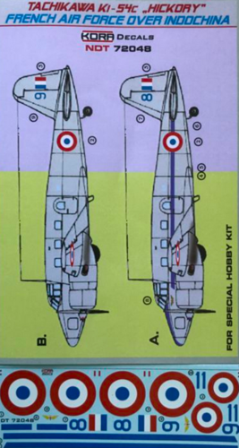 Kora Models NDT72048 Tachikawa Ki-54C Hickory French AF over Indochina