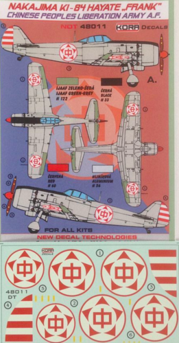 Kora Models NDT48011 Nakajima Ki-84 China PLAAF