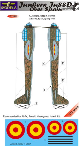 LF Models C72262 Junkers Ju 88D-1 over Spain